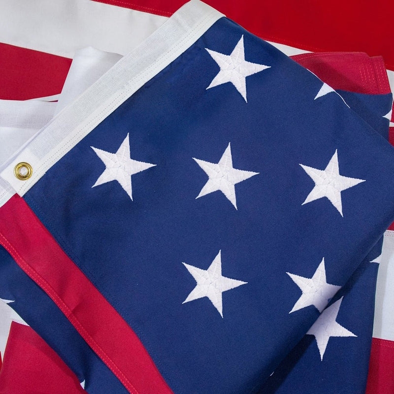 AMERICAN FLAG MADE IN USA - 5x8 FT Prestige Series Embroidered Flag