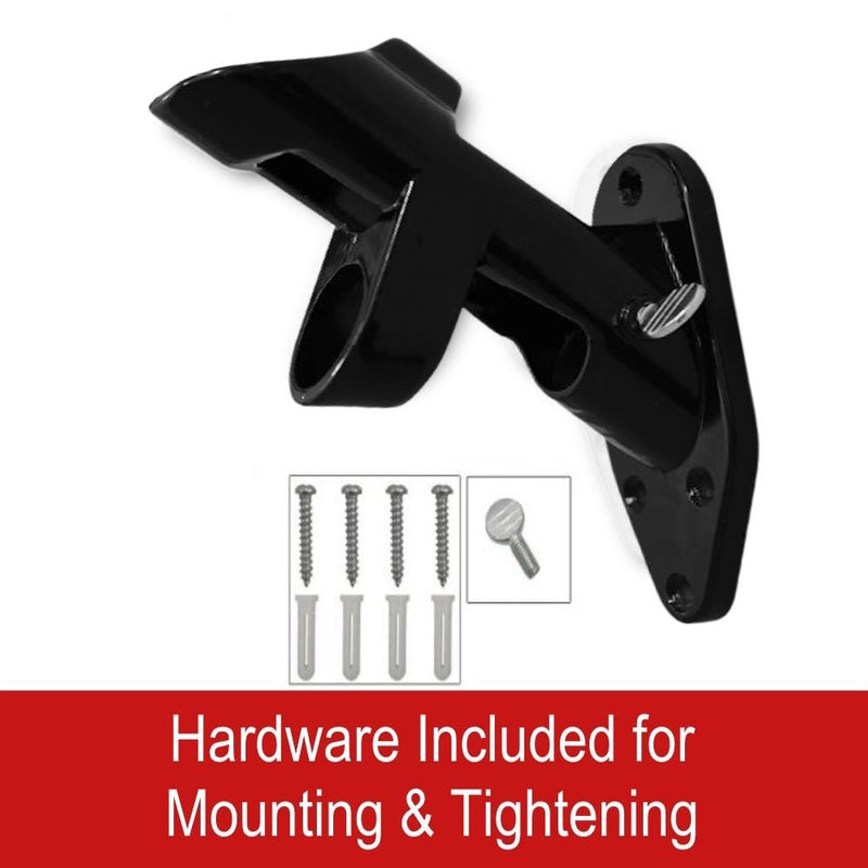FLAG POLE BRACKET: 2-Position Sleek Mounting Bracket (BLACK)