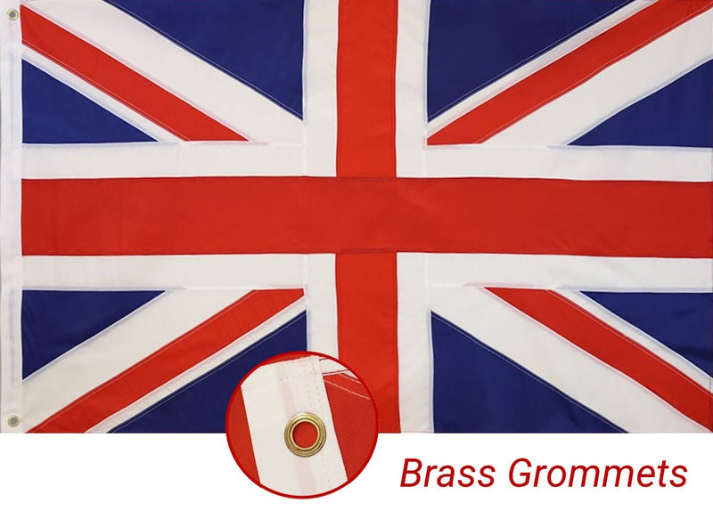 UNITED KINGDOM 3x5 FT EMBROIDERED UNION JACK FLAG
